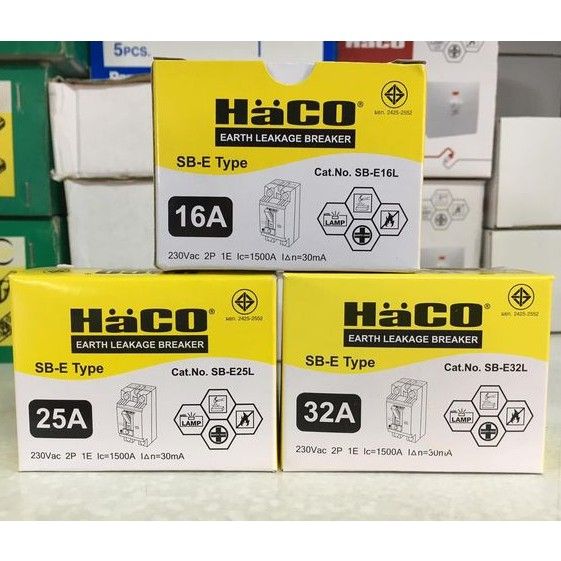 HACO เบรกเกอร์กันดูด 16 A / 25 A / 32 A | Lazada.co.th
