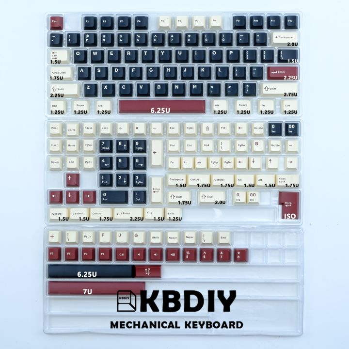 KBDiy GMK Rome Keycap Cherry Profile Double Shot PBT 7u Keycaps 172 ...