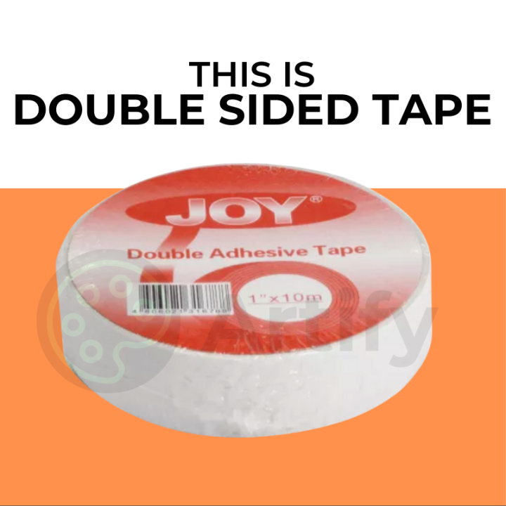 Double Sided Tape Joy 1/2" 3/4" 1" Big Roll Double Adhesive Tape ...