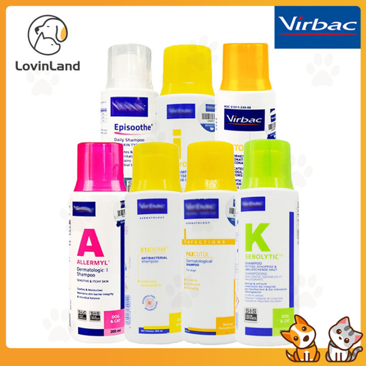 Virbac Shampoo 250ml Dog Cat Pet Shampoo Atopic Bacterial Fungal Hair Skin Improvement | Lazada PH