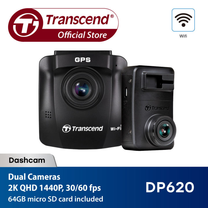 Transcend TS-DP620A DrivePro 620 Dual 1080P Camera Dashcam | 32GB ...