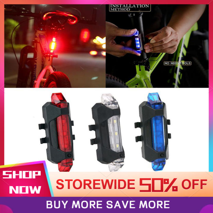 Bike Bicycle Light Waterproof bicycle tail light LED USB Rechargeable ...