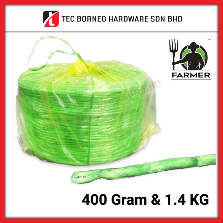 TEC [400 Gram & 1.4 KG] Tali Rafia Tali Plastik Tanpa Air Rafia Rope ...