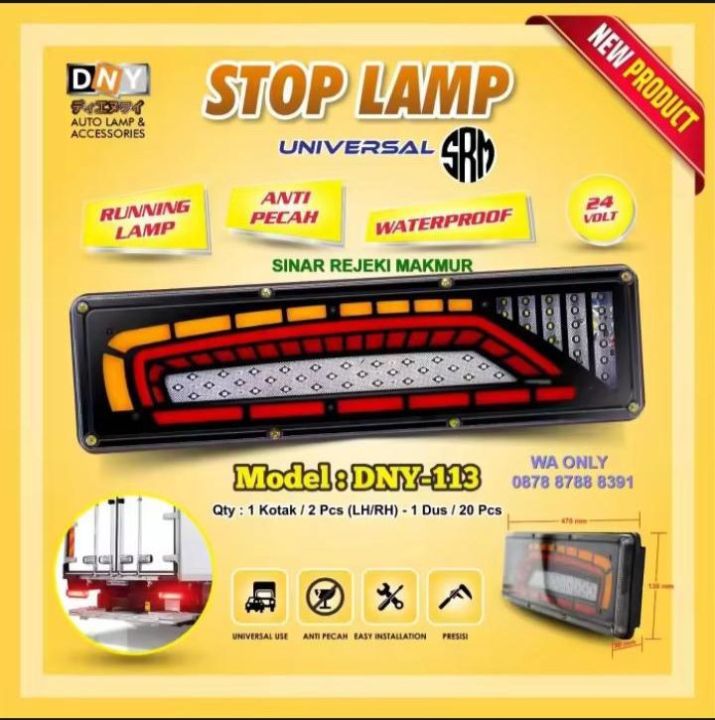 STOP LAMP for Truk / Lampu stop truk 12v-24v | Lazada Indonesia