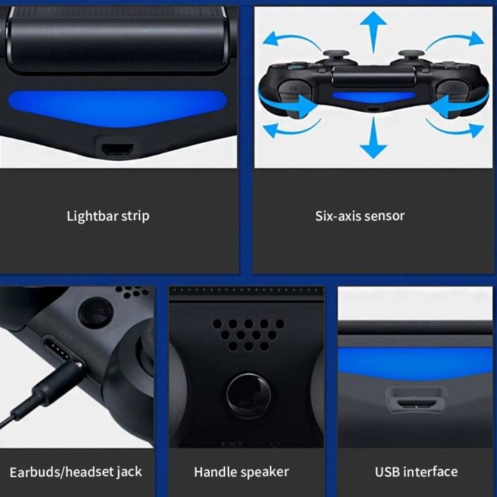 Smart Vibration PS4 Controller For Bluetooth Dualshock 4 V2 | Lazada PH