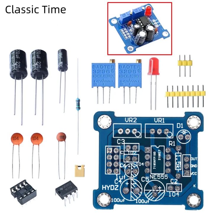 NE555 Pulse Generator Pulse Starter Duty Cycle and Frequency Adjustable ...