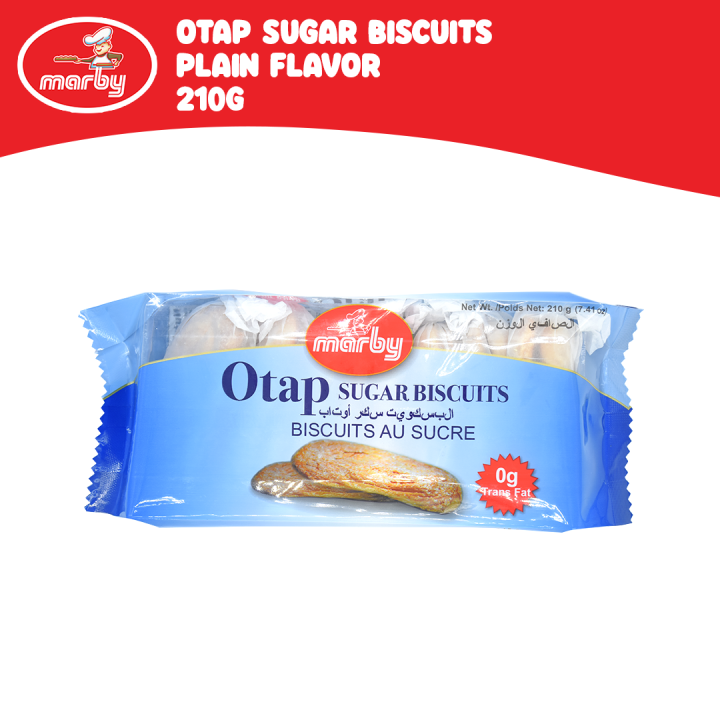 Marby Otap Sugar Biscuits Plain Flavor - 210 grams | Lazada PH