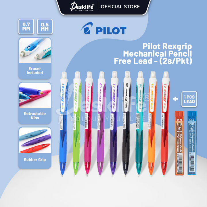 Desklife Pilot Rexgrip Mechanical Pencil Free Lead - (1s/Pkt) Pilot ...
