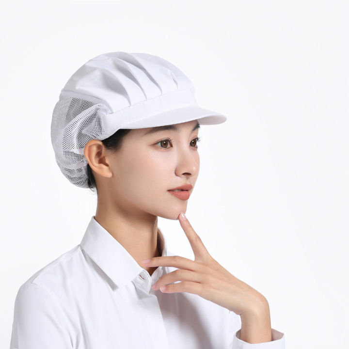 Black Chef Waiter Mesh Hat Chef Hat Cotton Cap Restaurant Kitchen Food ...