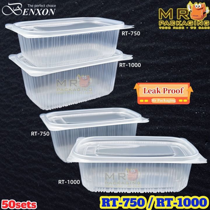 Benxon RT-750 RT-1000 Rectangular Container & Lid ( 50sets± ...