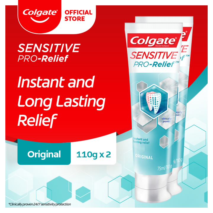Colgate Sensitive Pro-Relief Toothpaste 110g, Pack of 2 | Lazada PH