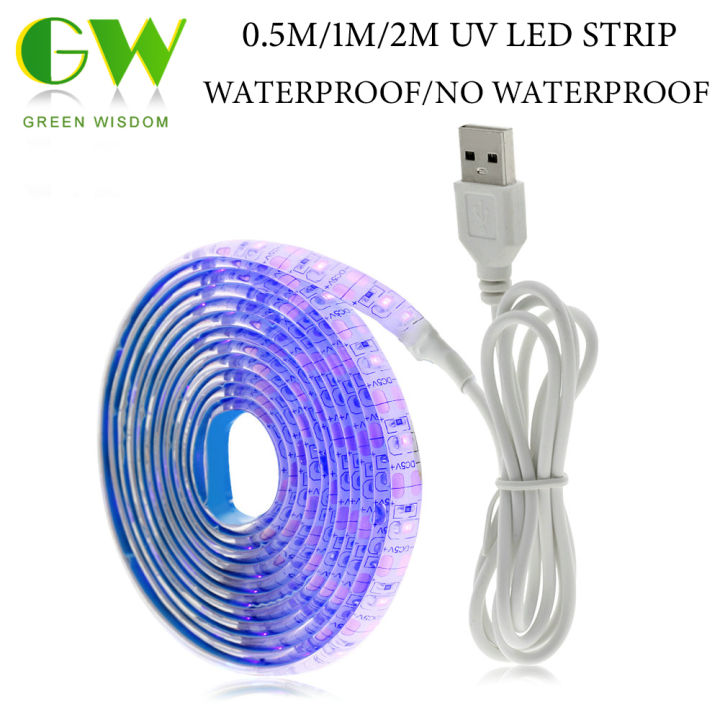 UV LED Strip Light 0.5m / 1m / 2m USB LED Light Strip Ribbon ...