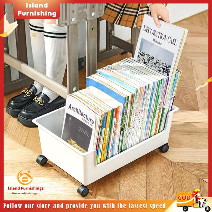 large-capacity Bookshelf desktop storage box desk finishing rack ...