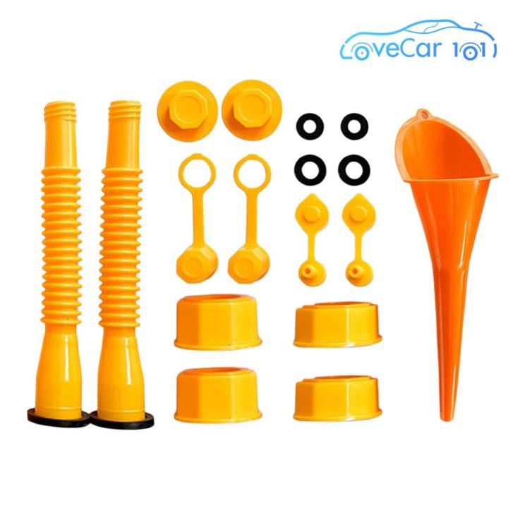 Gas Can Nozzle Replacement with Threaded Pipe Gas Nozzle Plug Vent Caps ...