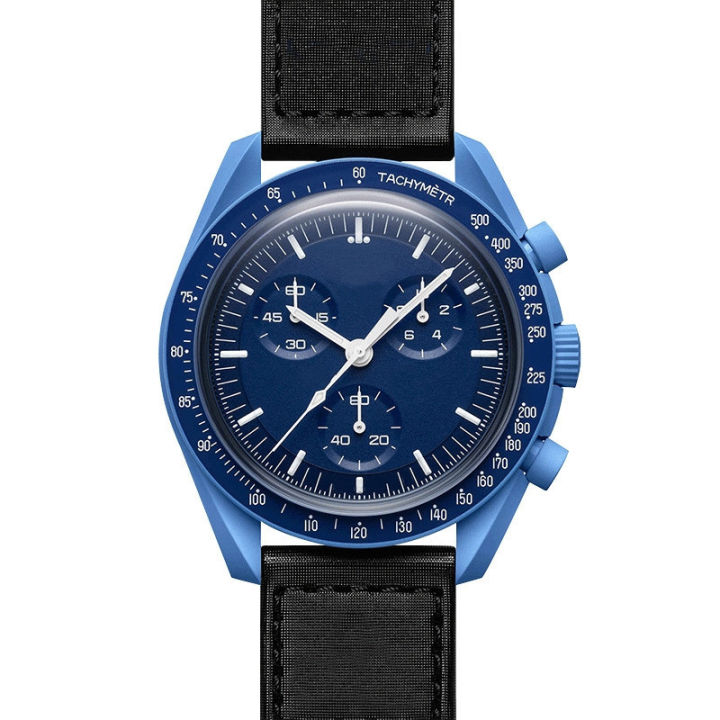 DSF Studio Moonswatch Bioceramic Quartz Moon Watch Chronograph Mens ...