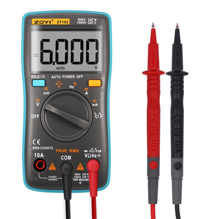 cod + Pengiriman Cepat】 avo meter ZT102A Upgrade Auto Multimeter ...