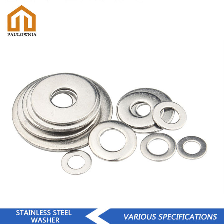 M1.6 M2 M2.5 M3 M4 M5 M6 M8 M10 Stainless steel Flat Gasket Washer Fasteners Ultrathin Ring ...
