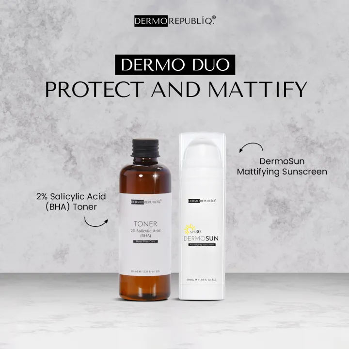 Dermorepubliq Dermo Duo - Protect and Mattify (DermoSun Mattifying ...