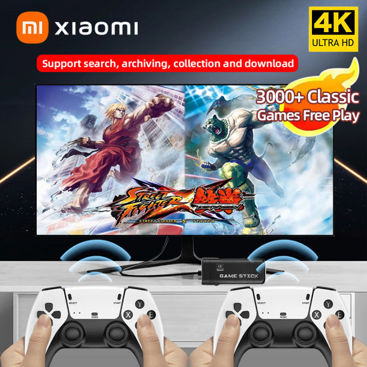 【100% Authentic】Xiaomi New Arrivals M8 Pro HD Video Game Console 2.4G 64GB Retro Games Double ...