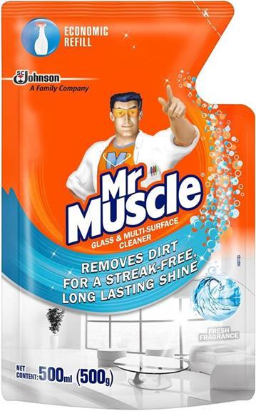 Mr. Muscle Glass and Multi-Surface Cleaner Fresh Fragrance Refill 500ml ...