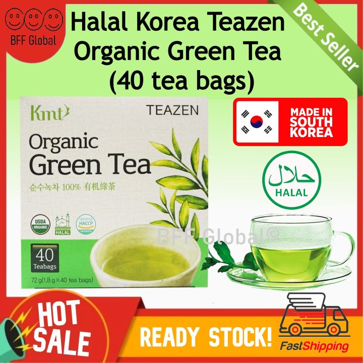 Halal Korea Teazen 100% Organic Green Tea KMT tea bags Import From ...