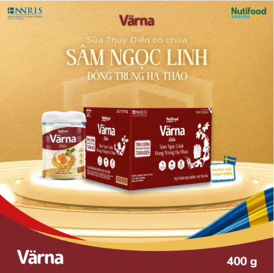 Sữa bột Nutifood Varna Elite Sâm Ngọc Linh Đông Trùng Hạ Thảo lon 400g ...