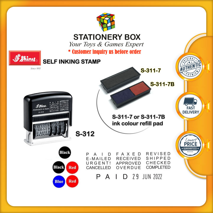 Setem Dakwat Sendiri Berkilat (DIBAYAR SEMAKAN EMEL DITERIMA DIHANTAR ...