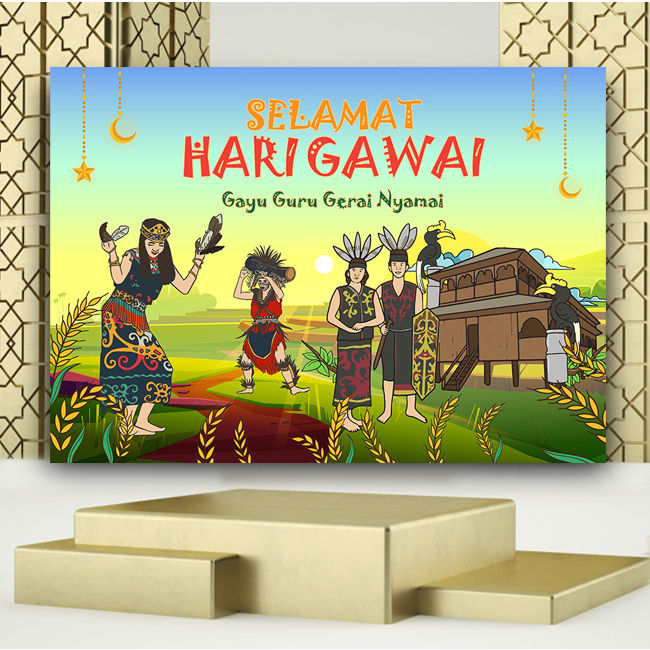 Banner - Selamat Gawai / Gawai / Happy Gawai / Dayak | Lazada