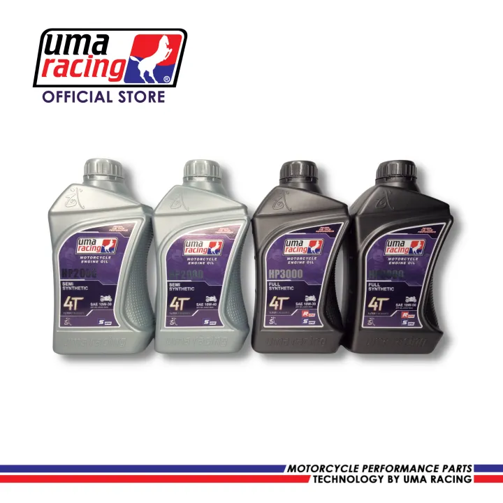 UMA Racing Motorcycle Engine Oil 4T (Universal) Semi-Synthetic SAE 10W ...