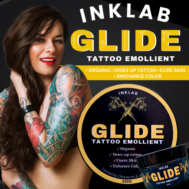 INKLAB GLIDE TATTOO OINTMENT | TATTOO EMOLLIENT | ORIGINAL INKLAB Glide Tattoo Ointment and ...