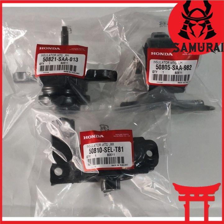 1 TAHUN WARRANTY Engine Mounting Set (HONDA OEM) City SEL Jazz SAA GD (IDSI & VTEC) 2003-2007 ...