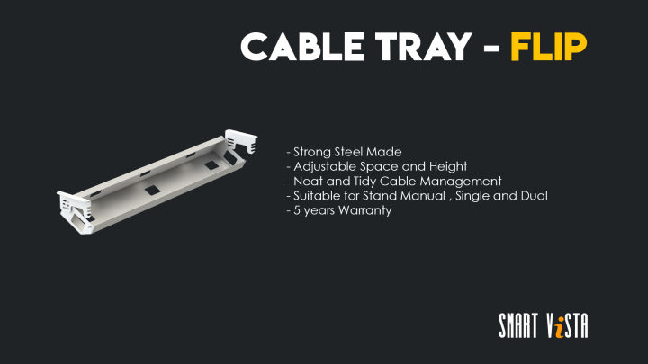 Premium Under Desk Cable Management / Office Cable Tray / Wire ...