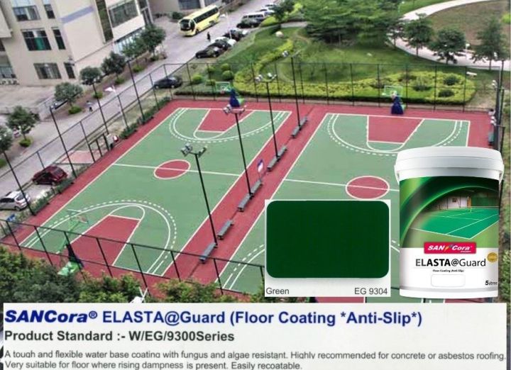 5L SANCORA ELASTA GUARD / Floor Coating Anti-Slip / Cat Lantai | Lazada