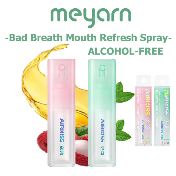 AIRKISS Probiotic Oral Spray 10ml Long-lasting Remove Bad Breath ...
