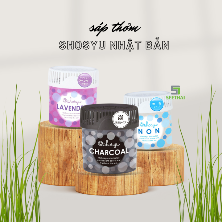 Sáp thơm phòng Nhật Bản SHOSYU gel khử mùi hút ẩm hũ 150gr | Lazada.vn