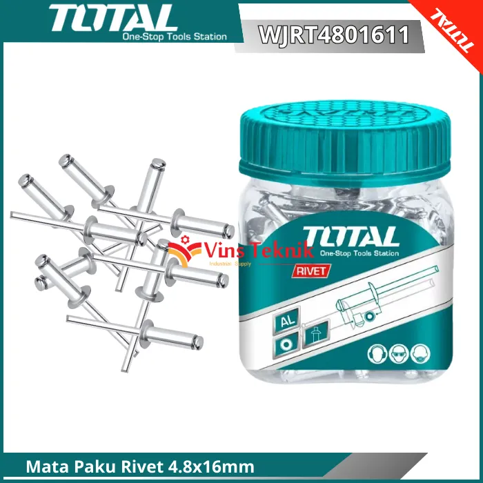 Total Mata Paku Rivet 4.8X16mm TOTAL WJRT4801611 | Lazada Indonesia