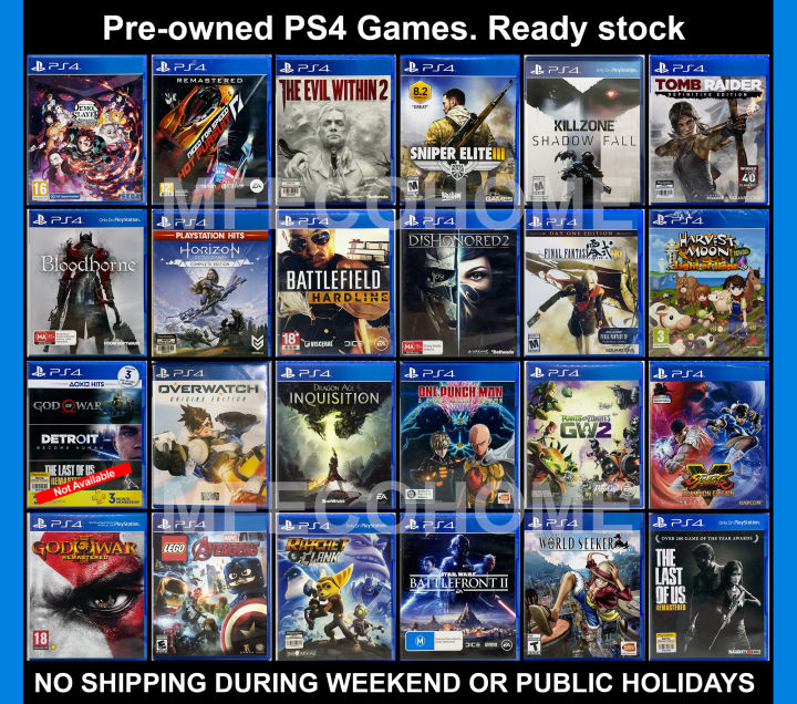 Original PS4 Pre Owned Used The Last of Us Resident Evil God of War ...