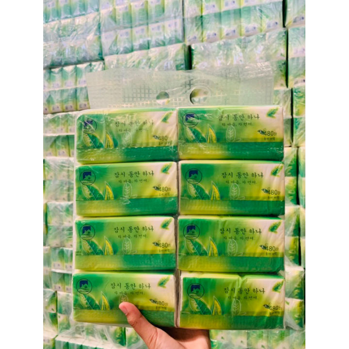 H&L COD#10pack (480 sheets x 8 PCS)8PCS 1PACK Organic green tea Facial ...