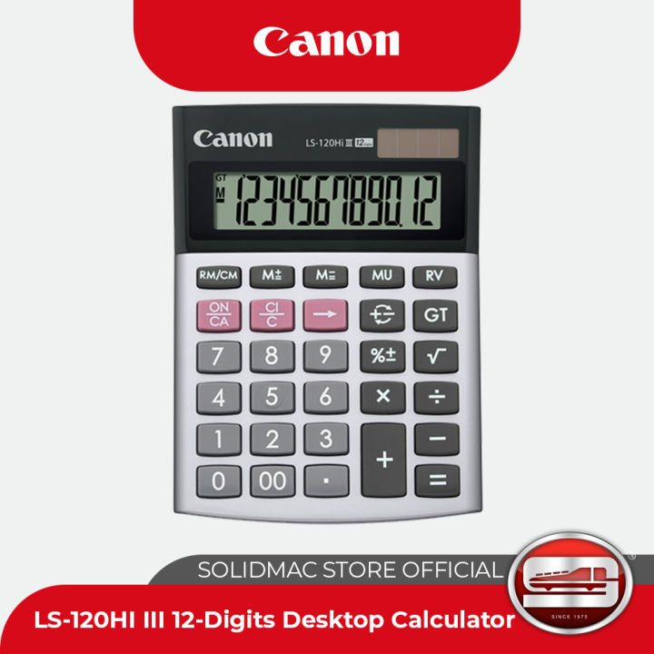 Canon LS-120HI III 12-digits Desktop Calculator | Lazada PH