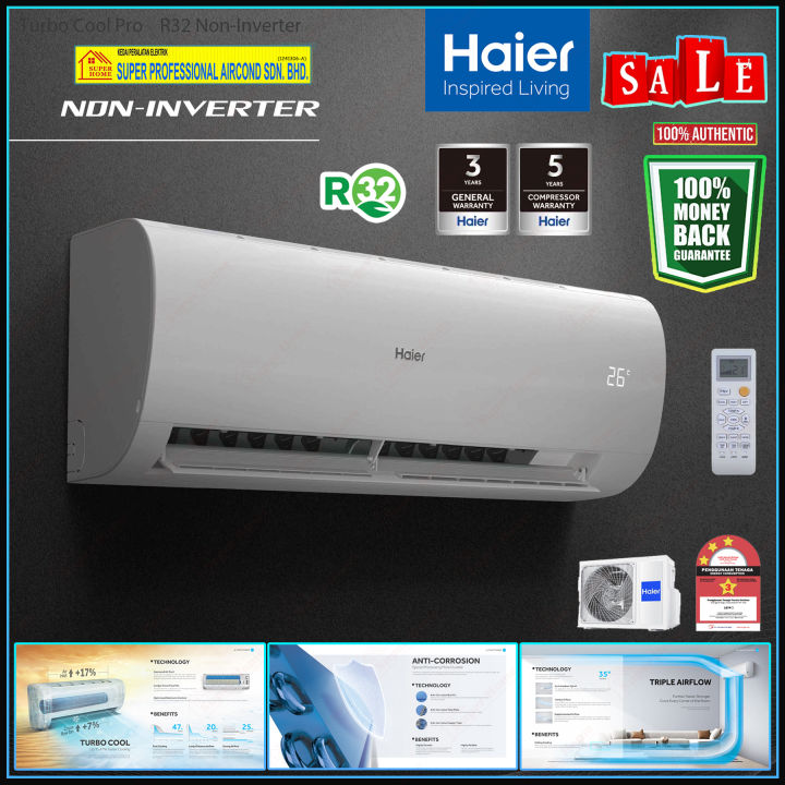 Haier Aircond 1.0hp HSU-10LPA21 | 1.5hp HSU-13LPA21 | 2.0hp HSU-19LPA21 ...