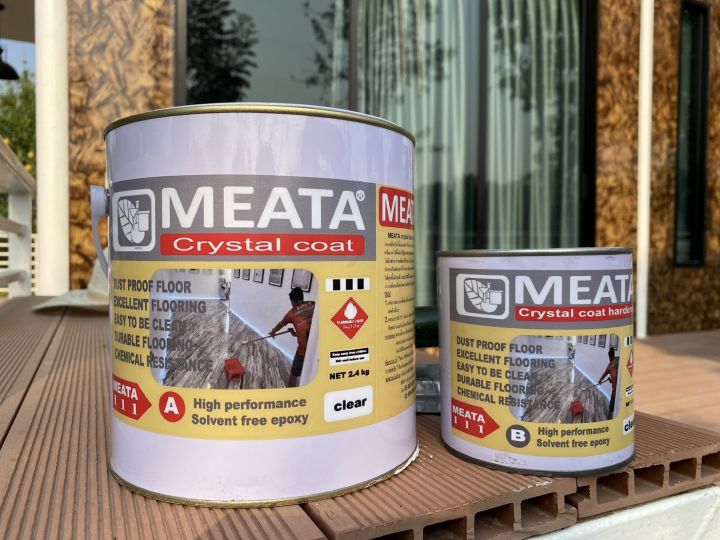 น้ำยาเคลือบเงา ชนิดเงาพิเศษ MEATA 111 สูตรเรซิ่น ผสม 2 ส่วน | Lazada.co.th