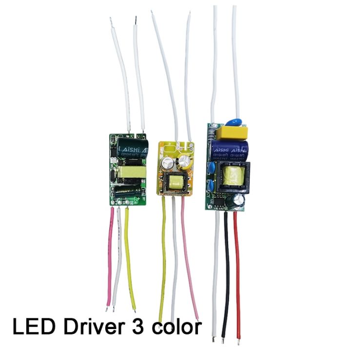 LED Driver 3 color Current 250mA 1-3W 4-7W 8-12W AC90-265V Lighting ...