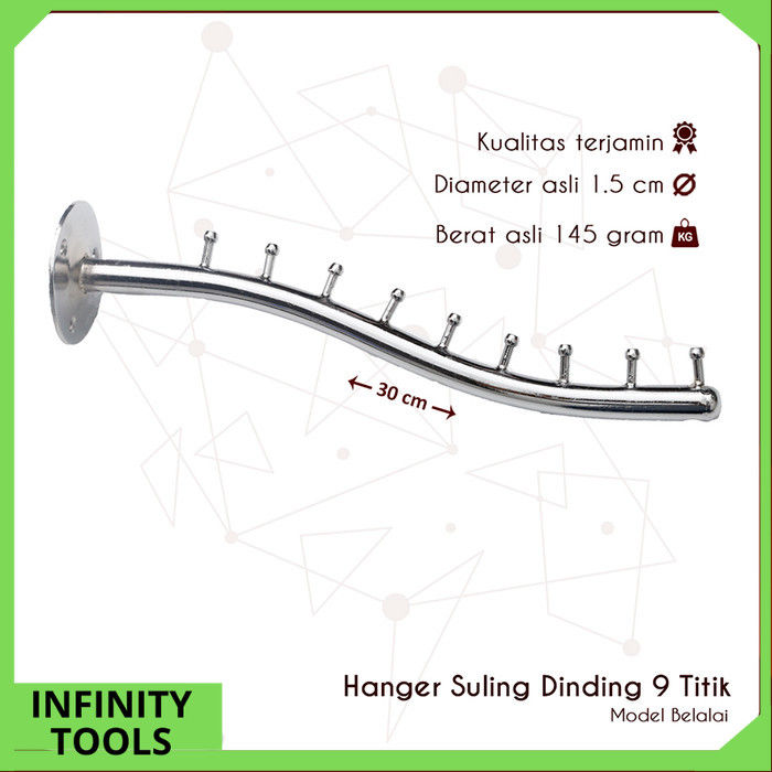 Hanger Suling belalai Tembok 9 Titik Paku Sekrup Tembok | Lazada Indonesia