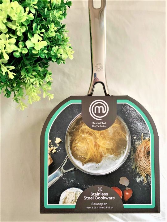 MasterChef The TV Series Stainless Steel Cookware Saucepan 18cm | Lazada