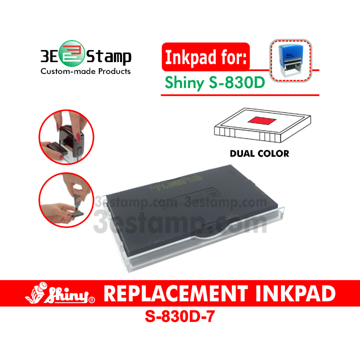 S-830D-7 Shiny Replacement Ink Pad for Shiny 830D / S830D / S-830D Self ...