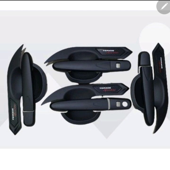 Paket Cover Handle Pegangan Pintu / Outer Mangkok All New Terios 2018 - 2022 Hitam | Lazada ...