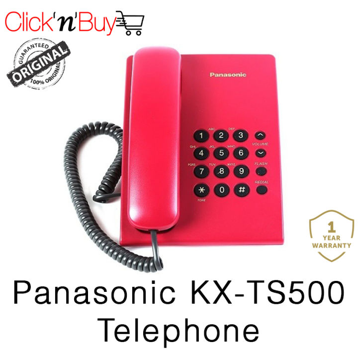1 Year Warranty. Panasonic KX-TS500 Telephone Corded. Desk Type. Intergrated Telephone System ...