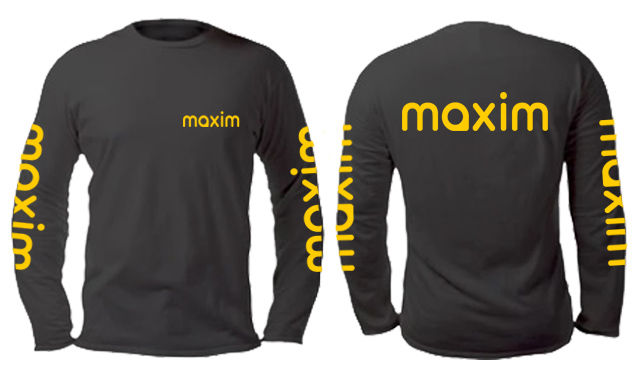Maxim Express Rider Delivery na pang Drifit Long Sleeve uniform shirt ...