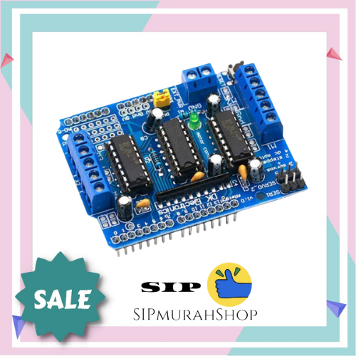 L293 L293D MOTOR DRIVER SHIELD FOR ARDUINO MEGA UNO NANO | Lazada Indonesia