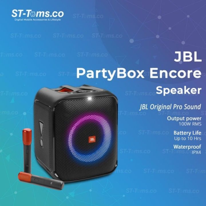 JBL PartyBox Encore Essential 100W Sound Built-in Dynamic Light Show ...